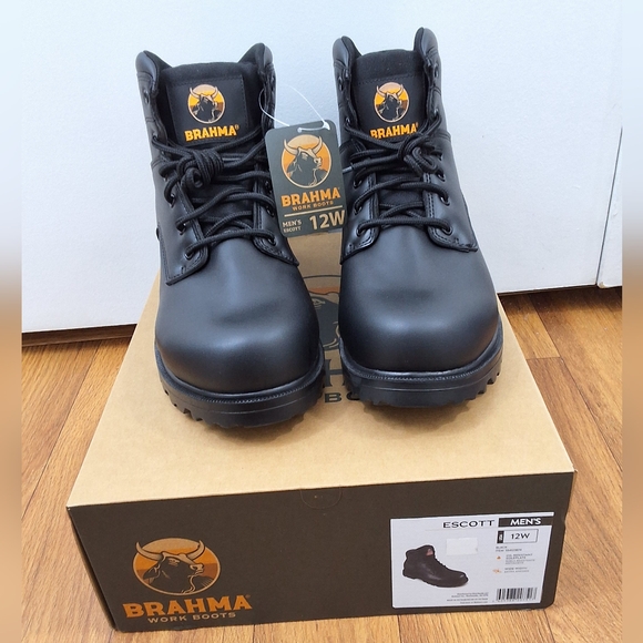 Brahma | Shoes | Brahma Mens Escott Wide Width 6 Soft Toe Work Boots ...